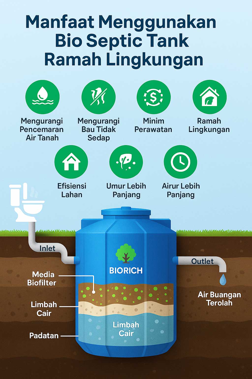 Manfaat Menggunakan Bio Septic Tank Ramah Lingkungan